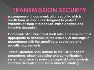 Communication security | PPTX