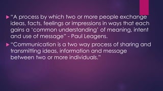 communication set 1.pdf notes for nursing students | PDF