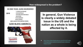 Problem Solving Panel Discussion: Gun violence history, causes and ...