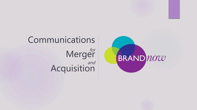Communications for merger and acquisition | PPTX | Mergers and ...