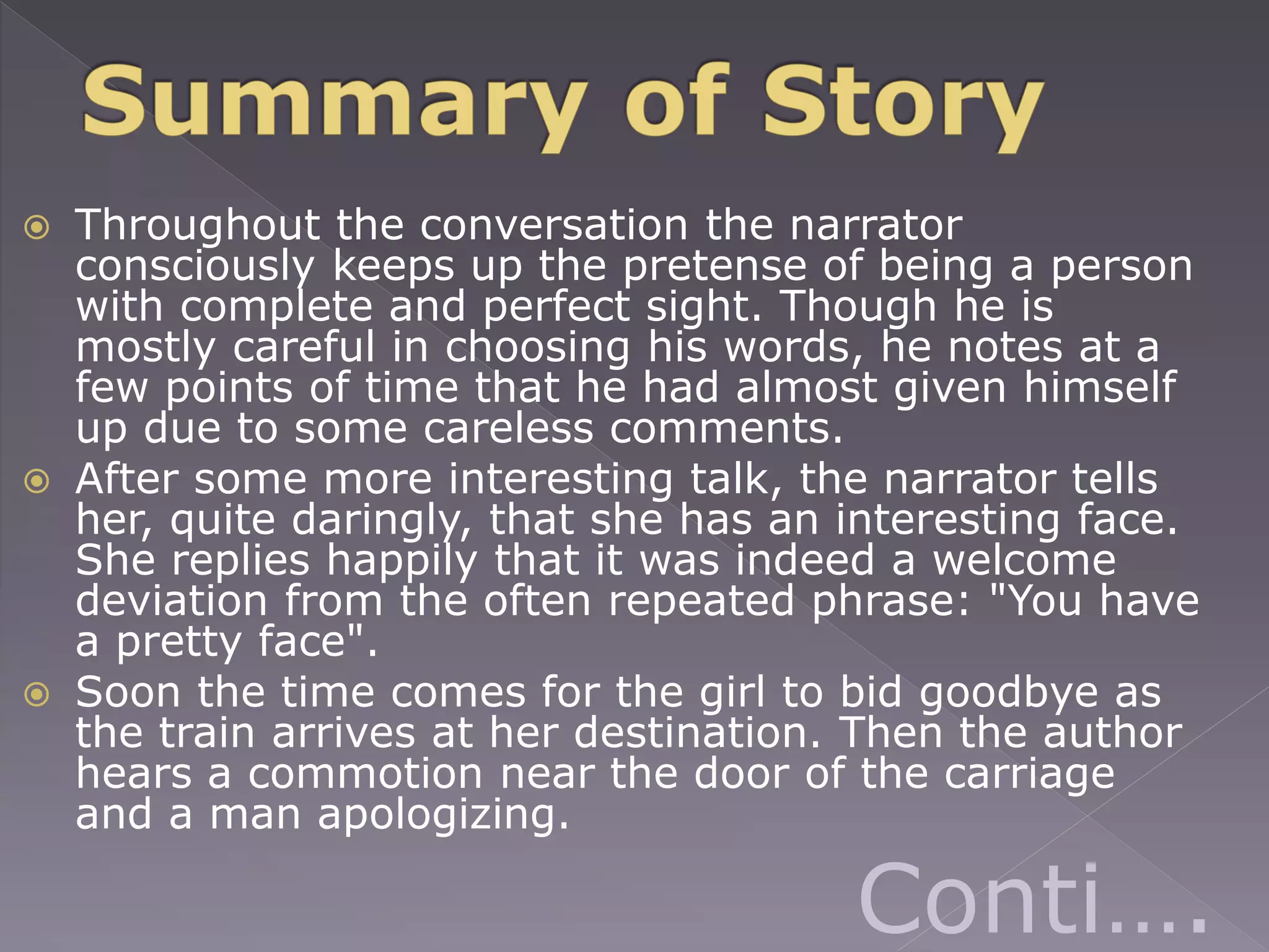 The Eyes Are Not Here | PPTX