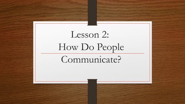 How Do People Communicate grade 5 (international school) | PPTX