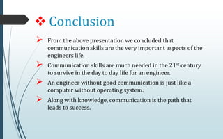 Communication skills For Engineers | PPTX
