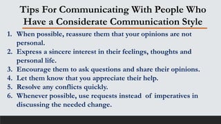 Communication skill || Type of communication || considerate ...