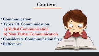 Communication skill || Type of communication || considerate ...