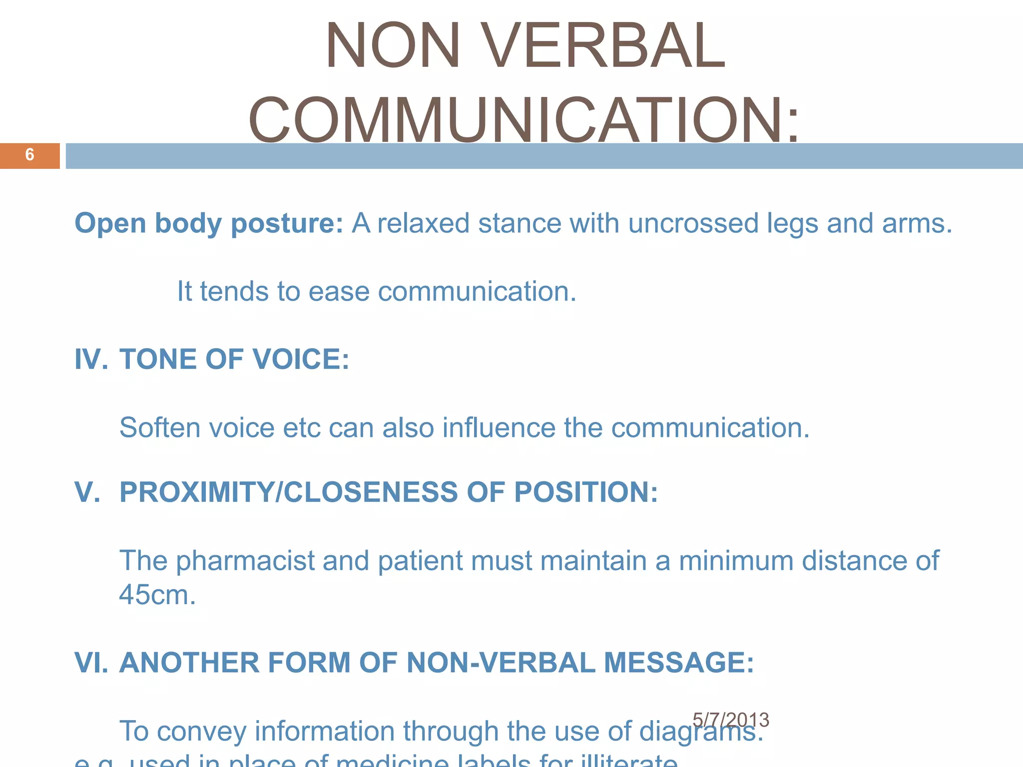 Communication skill for the pharmacist | PPTX
