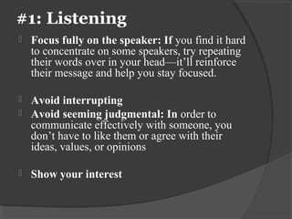 Communication skills | PPT