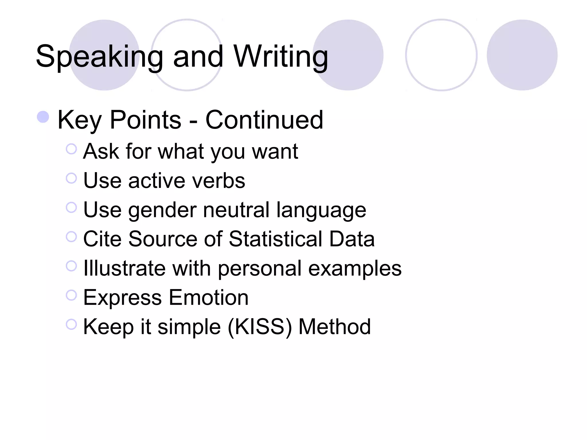 Communication skills | PPS