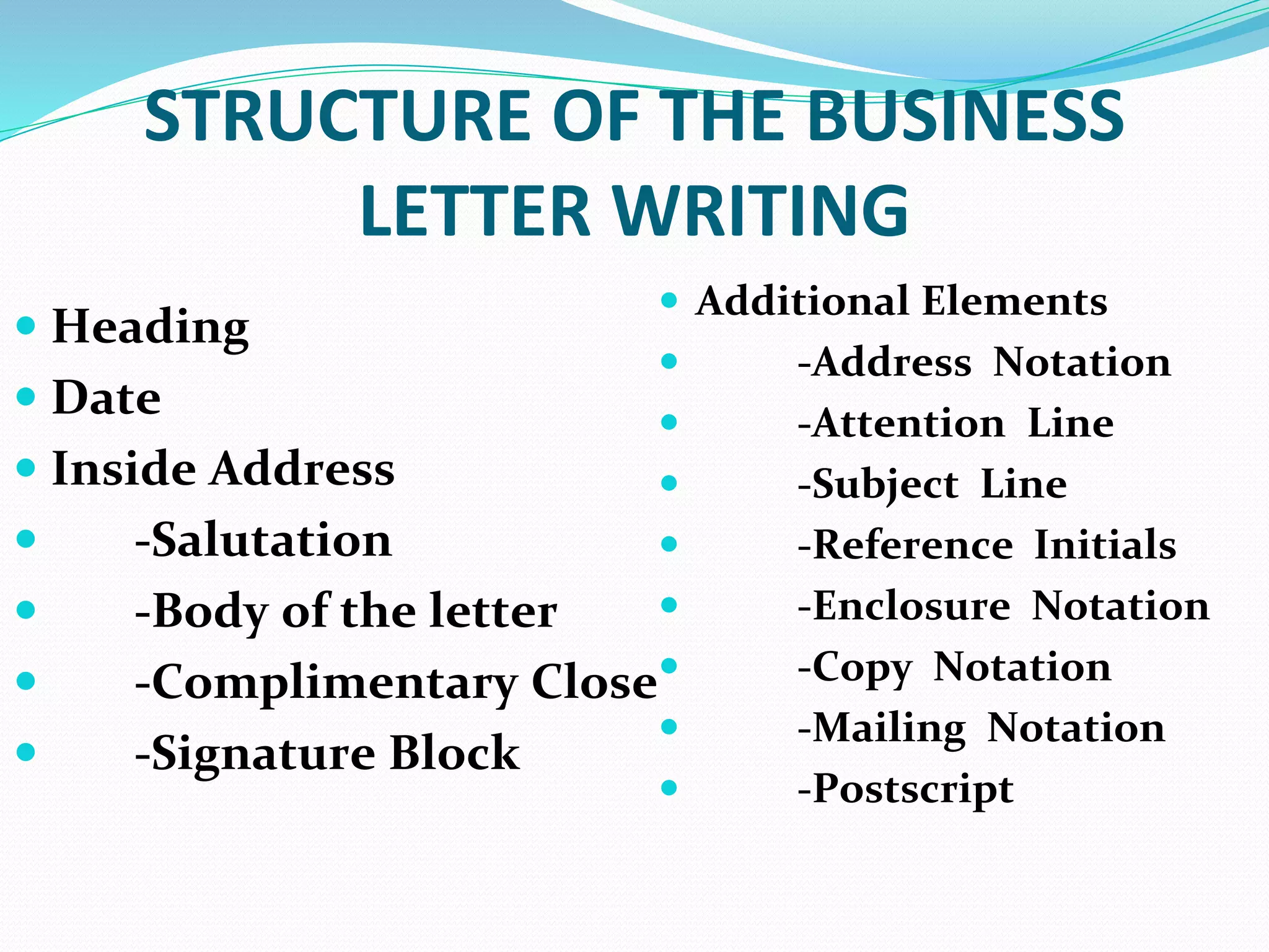 Business letter writing | PPT