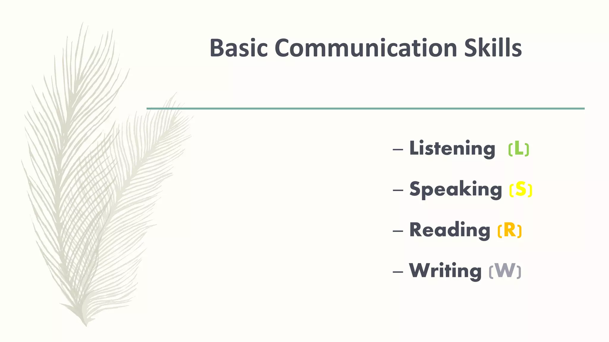 Communication skills: LSRW | PPTX