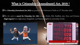 Citizenship Amendment Act, 2019 | PPT