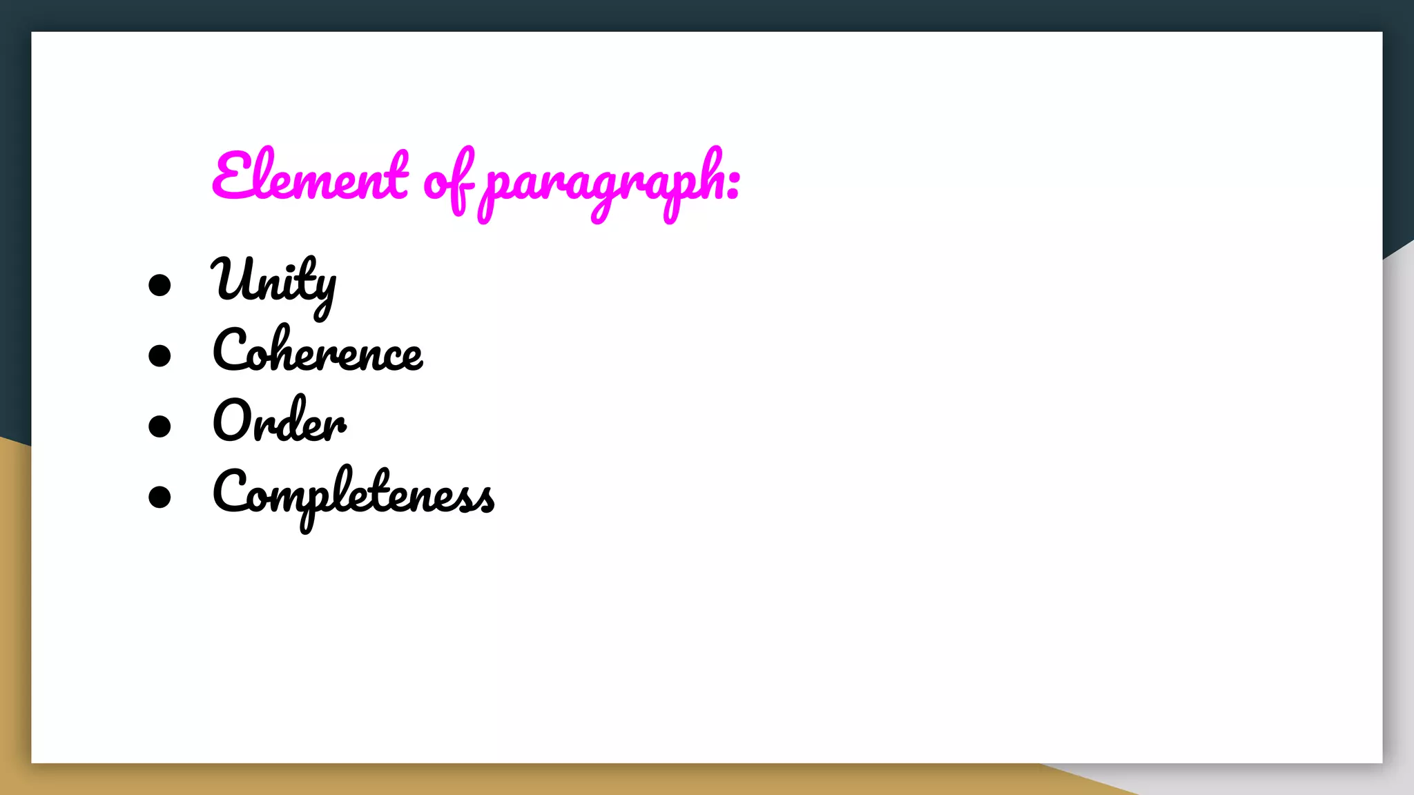 Paragraph Writing and its structure. | PDF