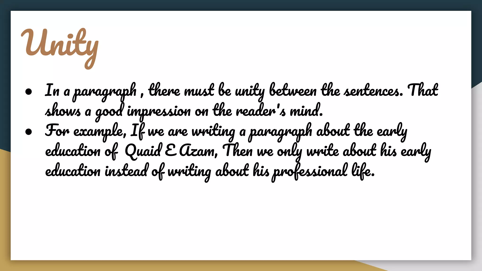 Paragraph Writing and its structure. | PDF