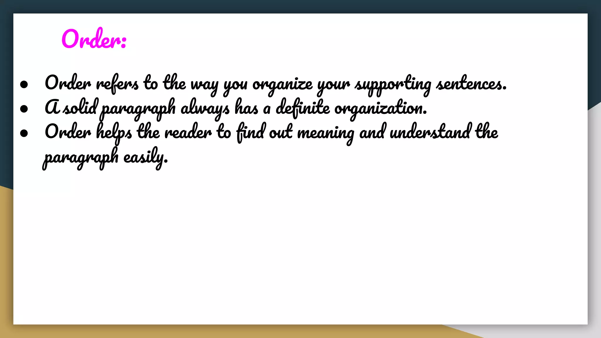 Paragraph Writing and its structure. | PDF