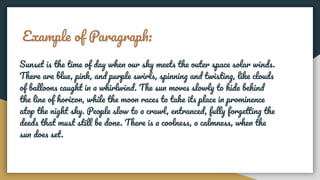 Paragraph Writing and its structure. | PDF