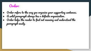 Paragraph Writing and its structure. | PDF