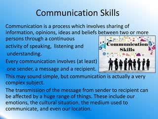 Communication skills class -X | PPTX