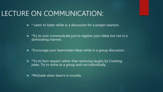 COMMUNICATION SKILLS.pptx | Business Expos & Conferences | Events