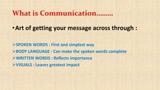 COMMUNICATION SKILLS FOR SALES AND MARKETING | PPTX