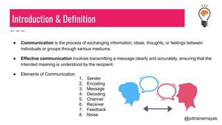 Communication Skills........Let's Learn | PPTX