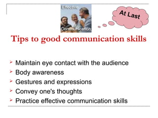 Communication Skills and Personality Development for students | PPT