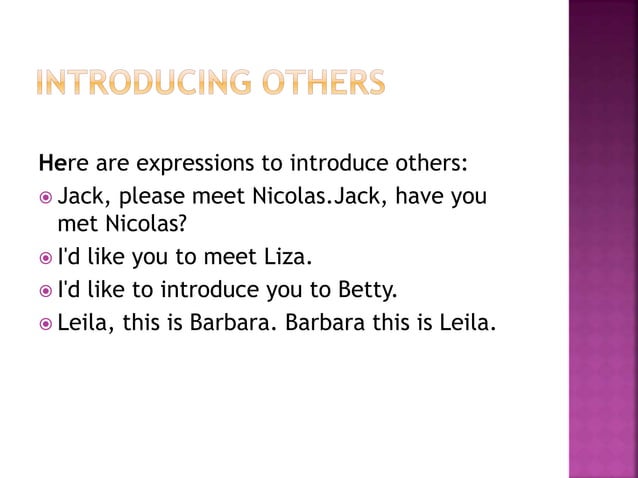 Communication skills greet and introduce | PPTX