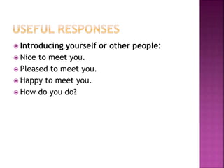 Communication skills greet and introduce | PPTX