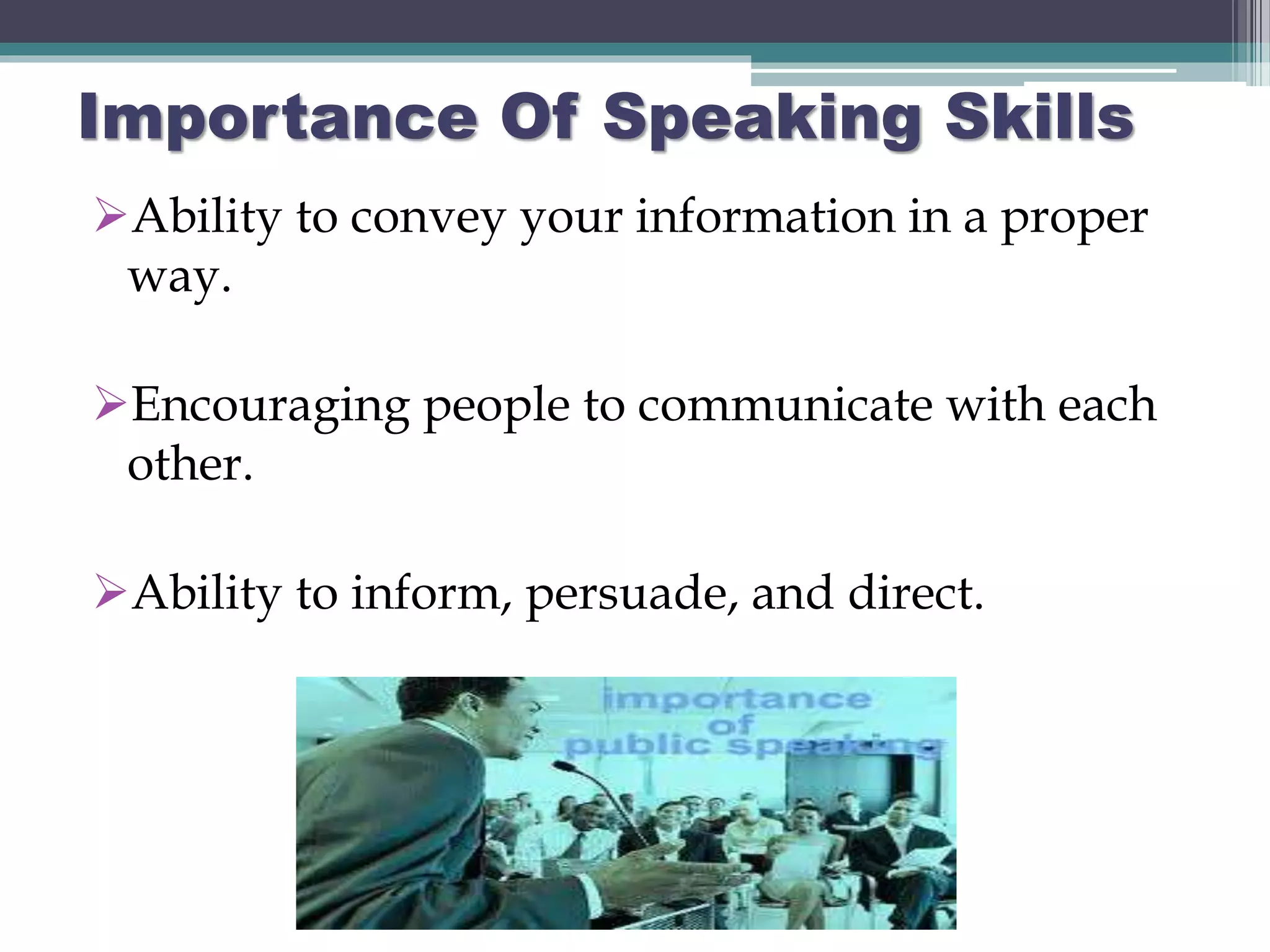 Communication skills listening and speaking skills | PPTX