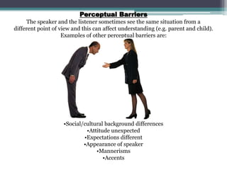 Communication skills listening and speaking skills | PPTX