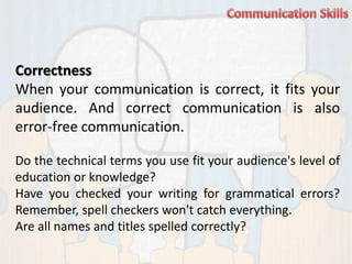 Communication skills presentation | PPT | Free Download