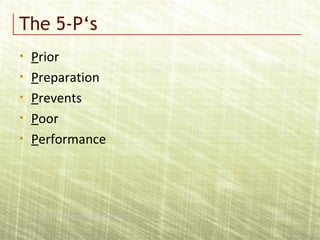 Le "5 P" del parlare in pubblico | PPT