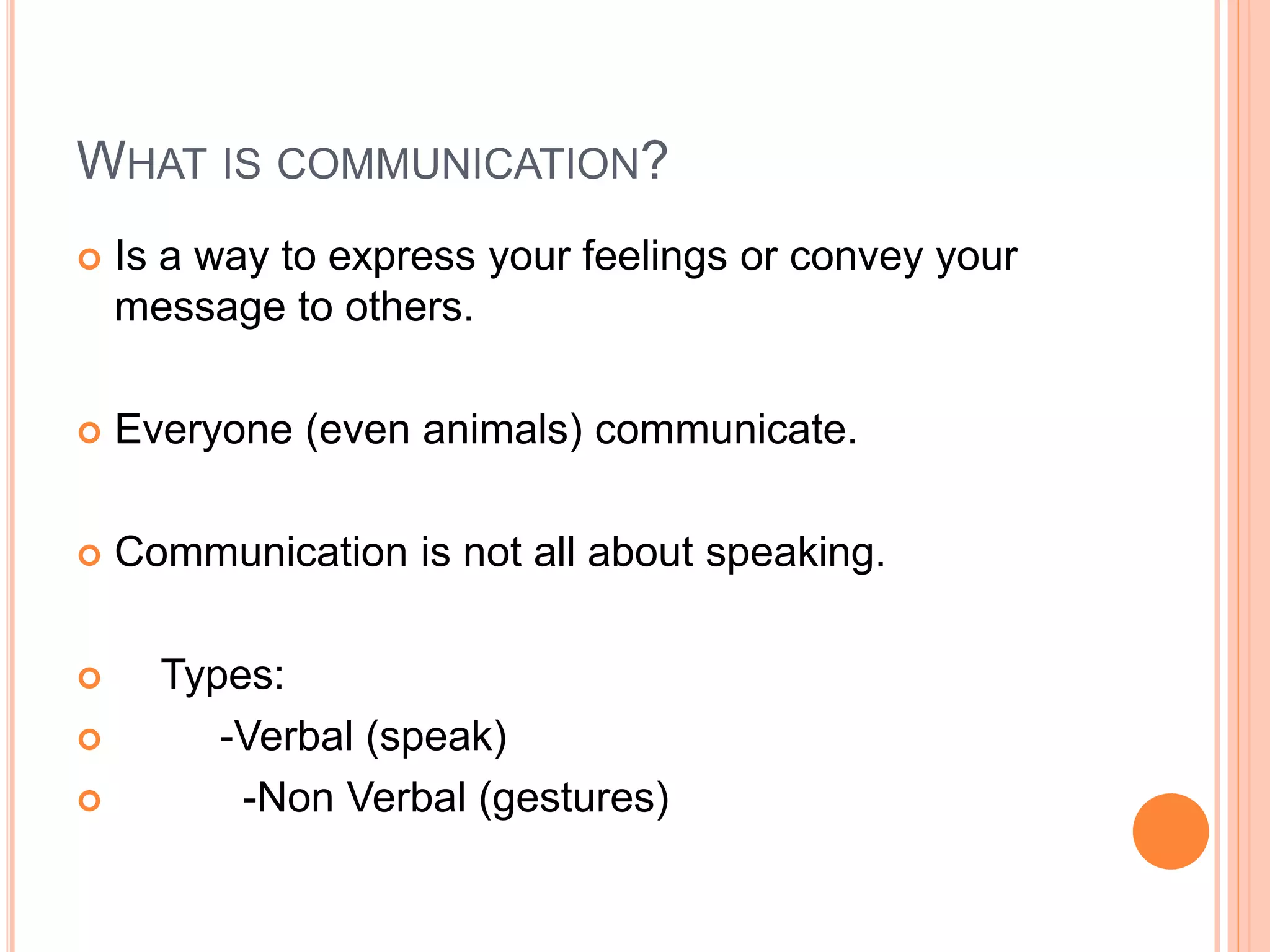 Communication skills and interpersonal relationships | PPTX