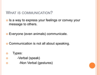 Communication skills and interpersonal relationships | PPTX