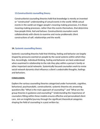 communication skills, models of counselling carol.docx