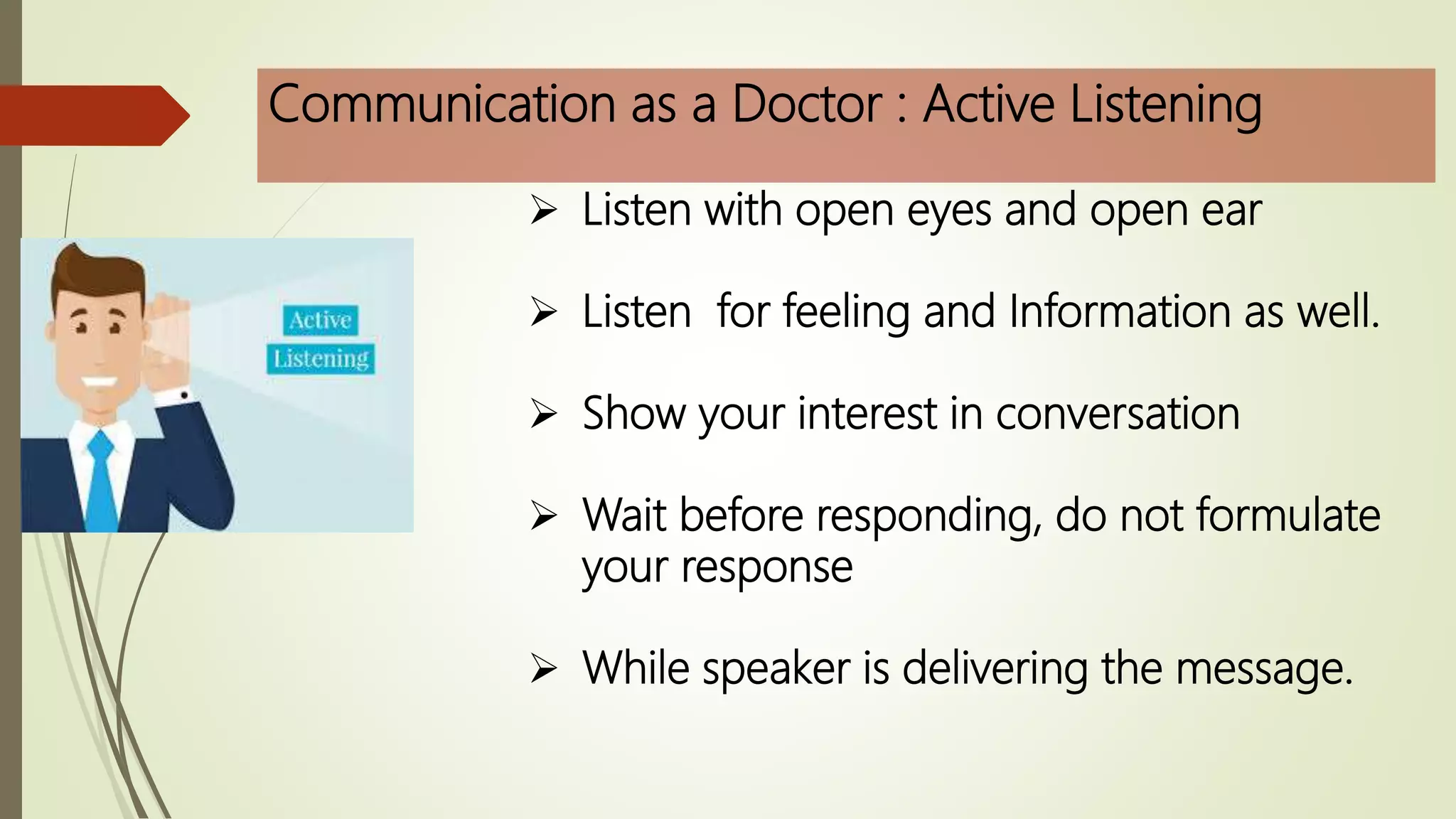 Communication skills doctor | PPTX