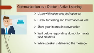 Communication skills doctor | PPTX
