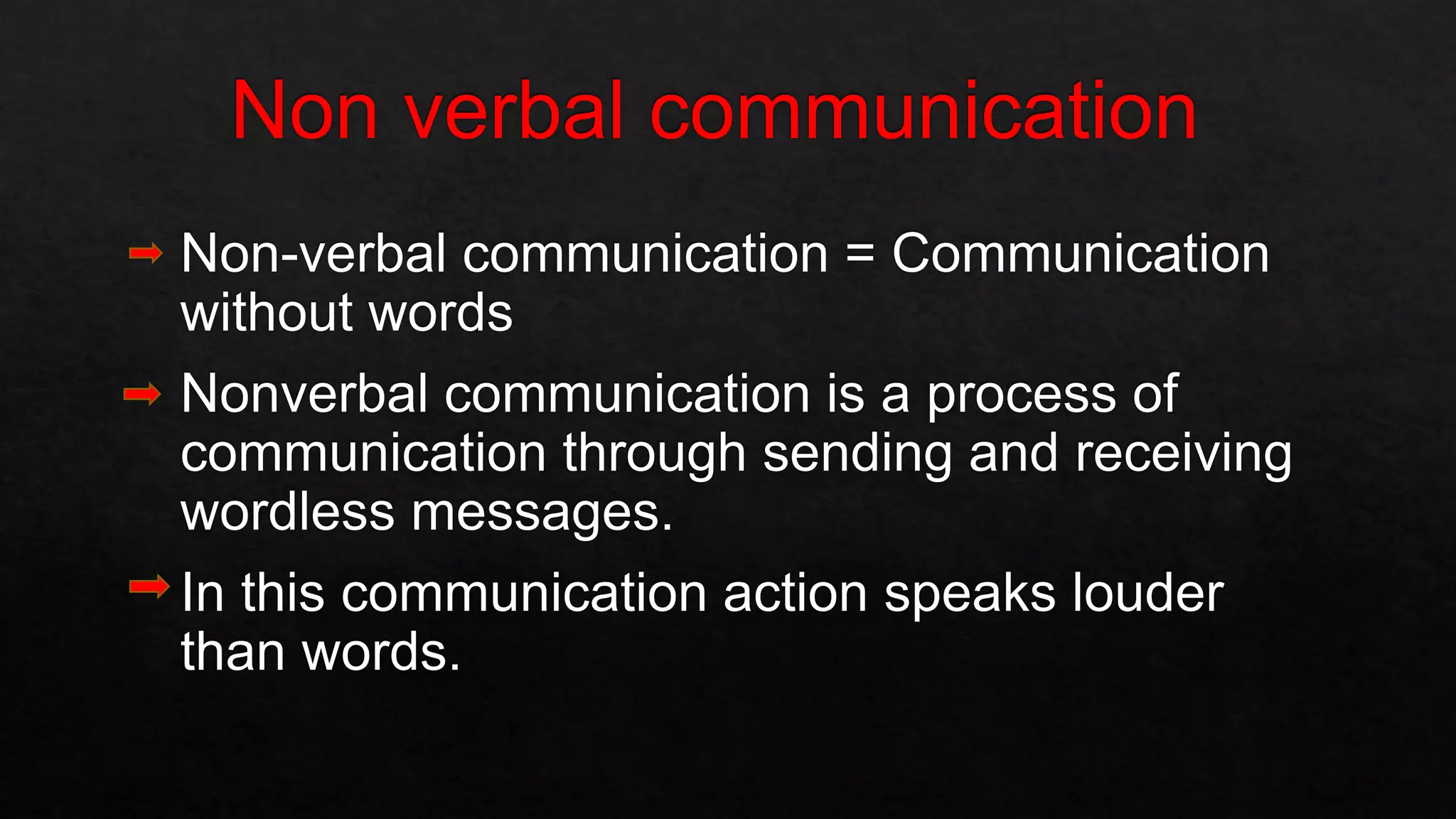 Face to face non verbal communication skills | PPTX