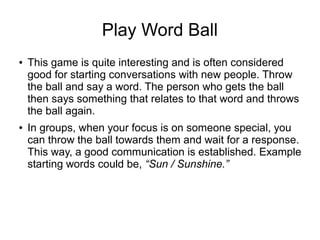 Communication Skills Exercises | ODP