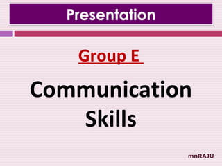 Communication Skills for Effective Teaching | PPT