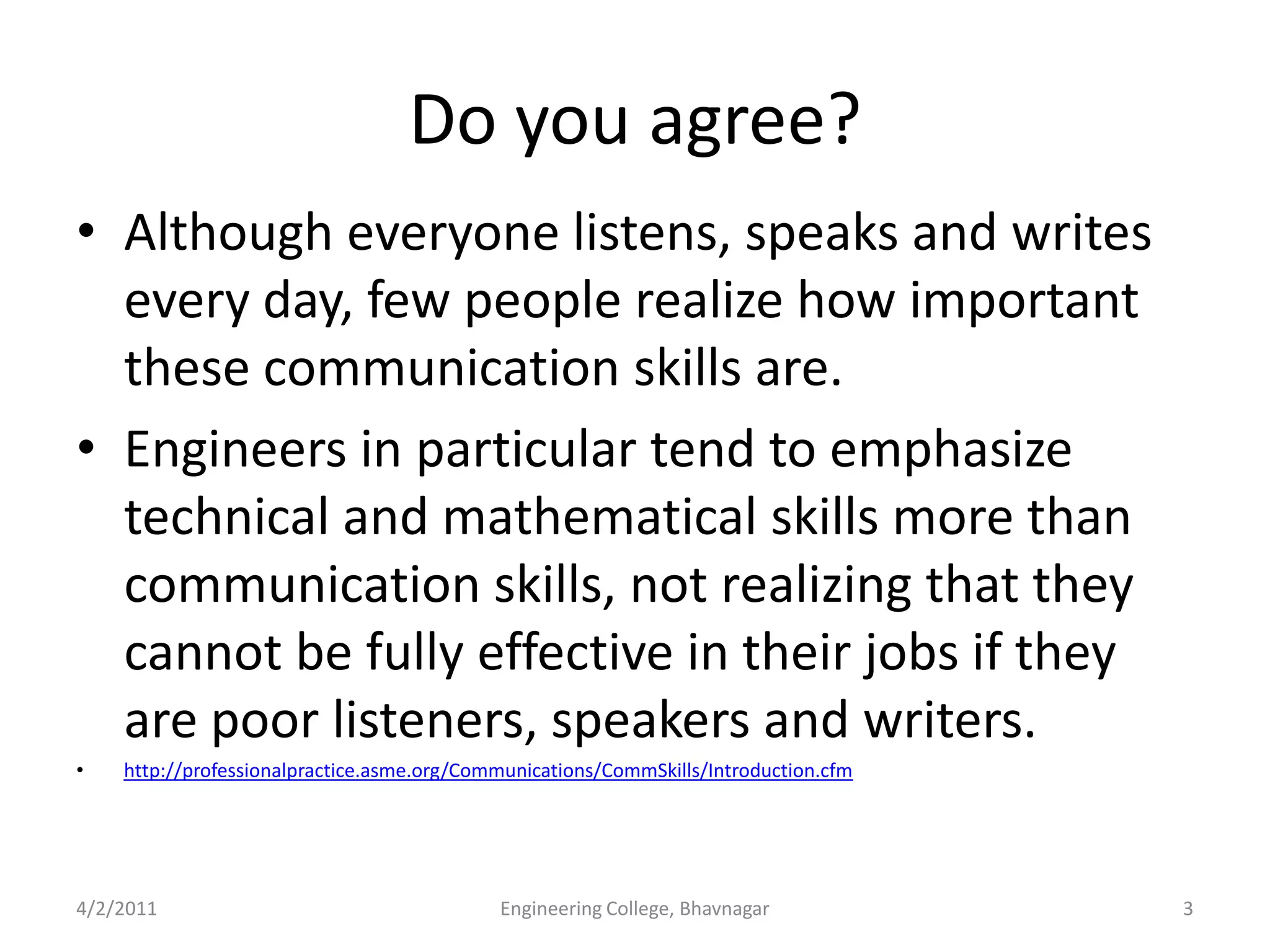Communication skills for Engineers | PPTX