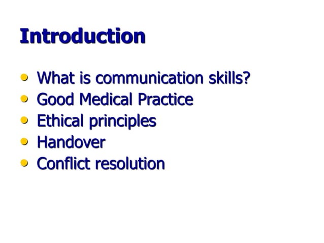 Communication skills in Emergency Department | PPT | Healthcare ...