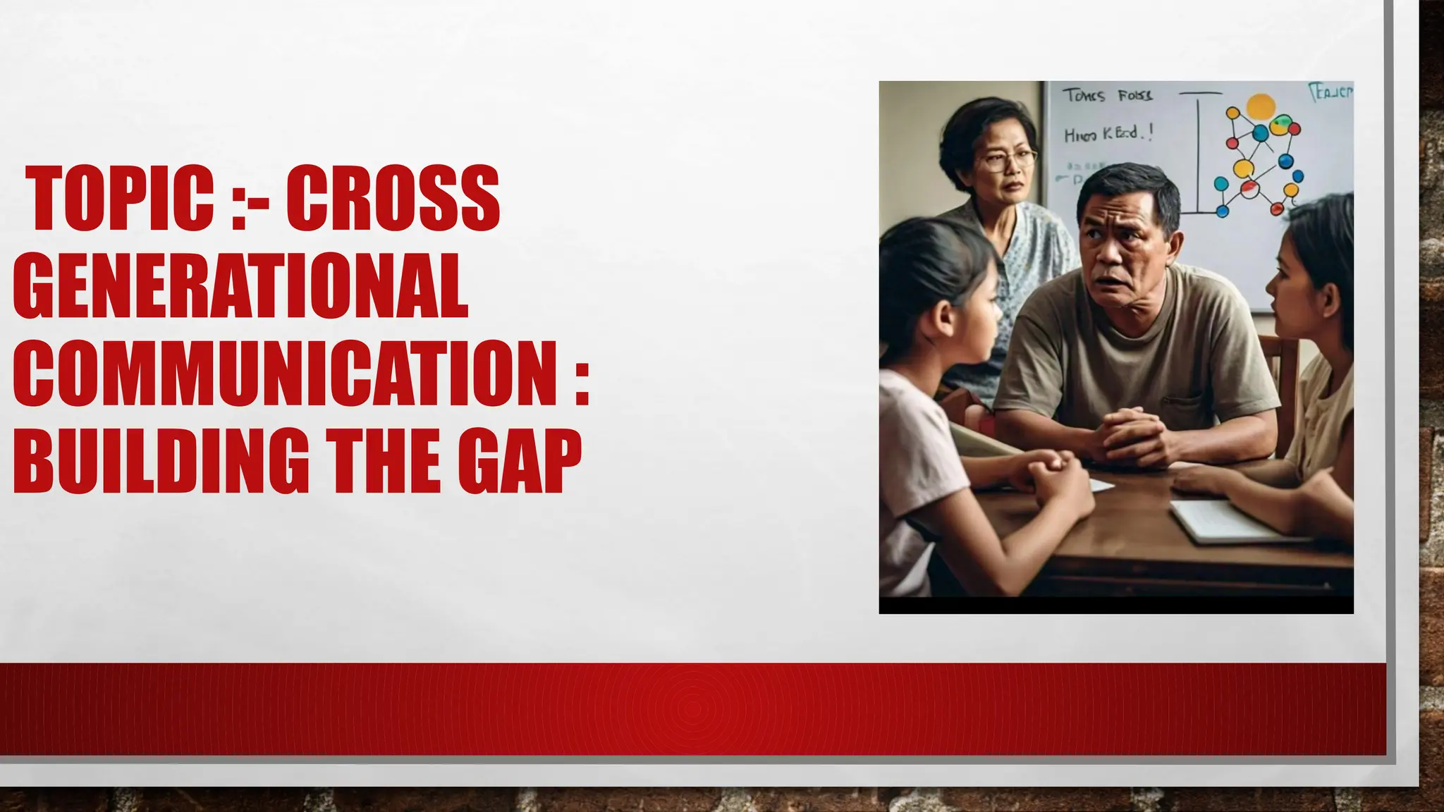 Cross generational communication building the gap | PPTX