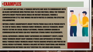 Cross generational communication building the gap | PPTX