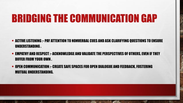 Cross generational communication building the gap | PPTX | Family and ...