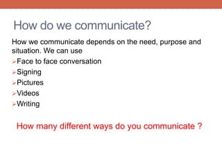 Communication skills intro | PPTX