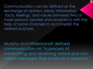 Communication skills meaning & process with audio | PPT