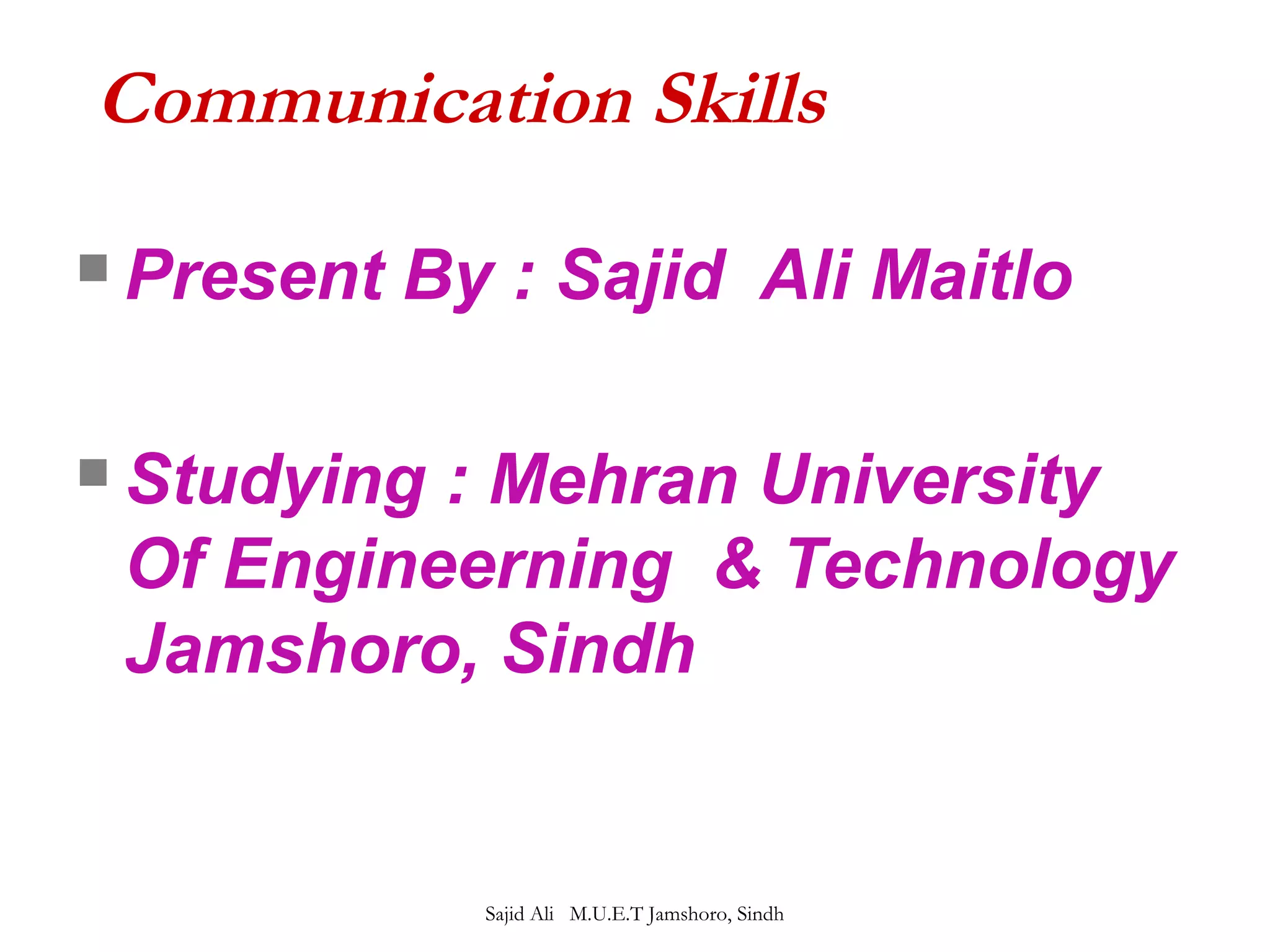 Communication skills ppt | PPT