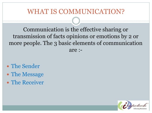 Communication skills ppt | PPT