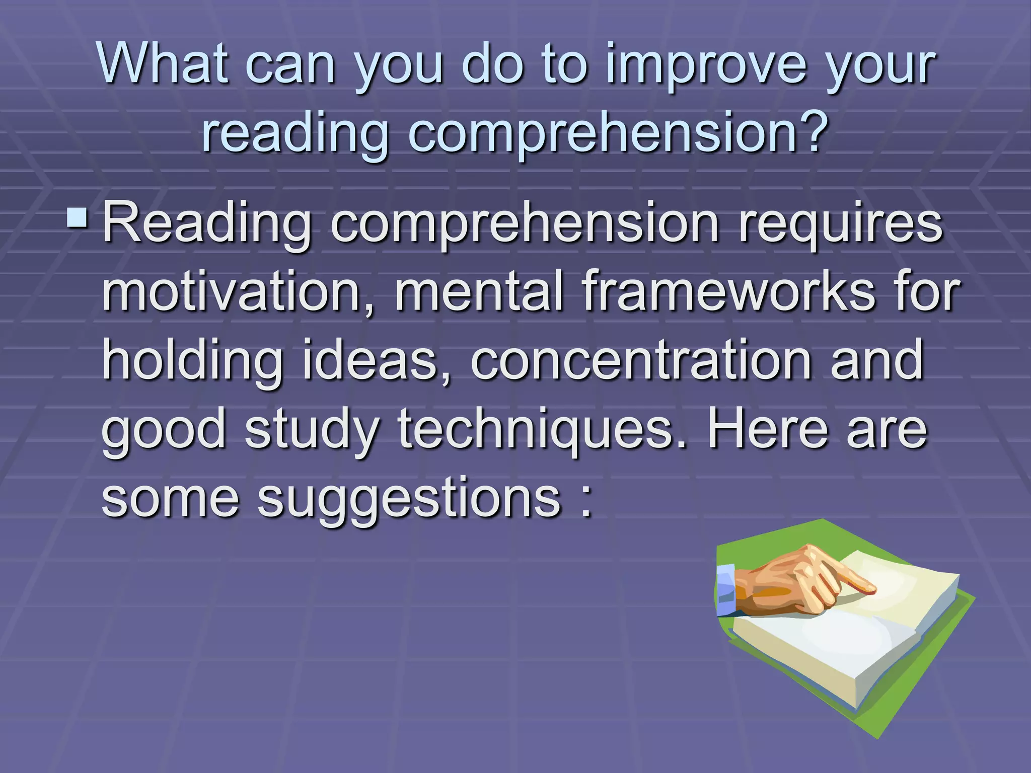 reading comprehension skills | PPT