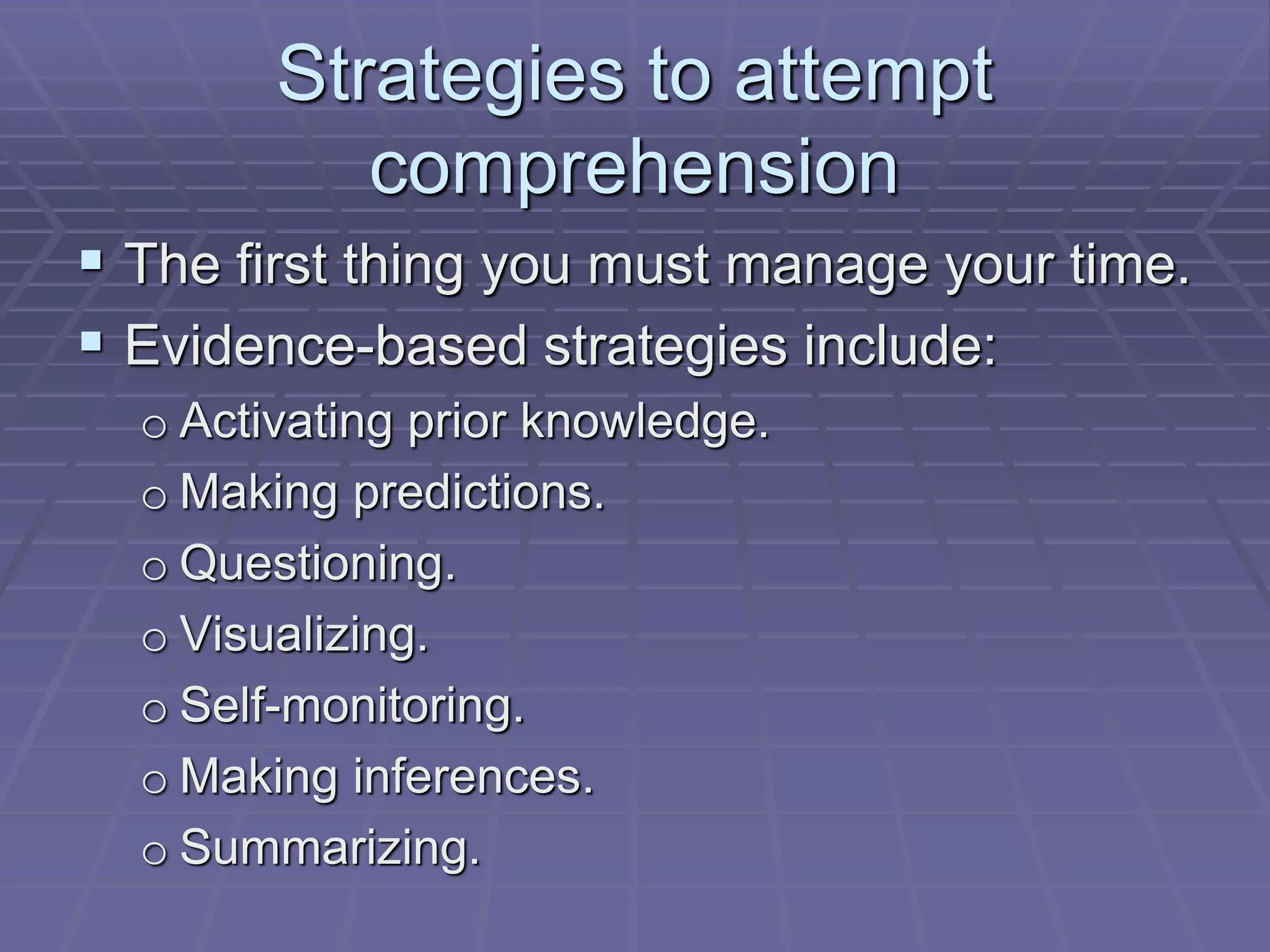 reading comprehension skills | PPT